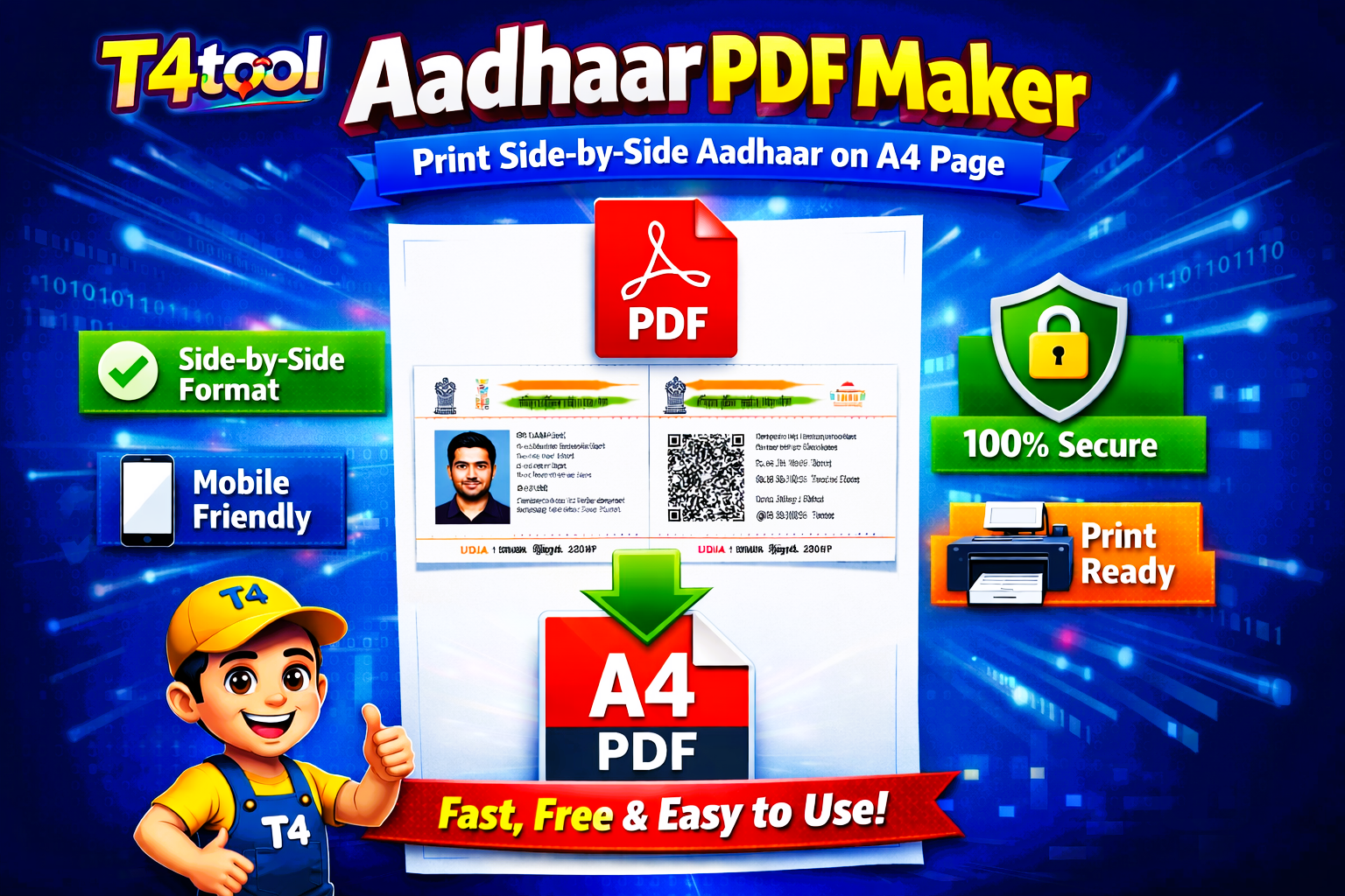 Ultimate Aadhaar PDF Maker: Create Perfect Side-by-Side Prints ...